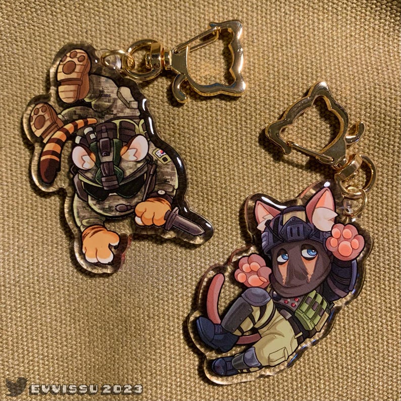 CALL OF KITTY - Catboy Operator Charms - Etsy Canada
