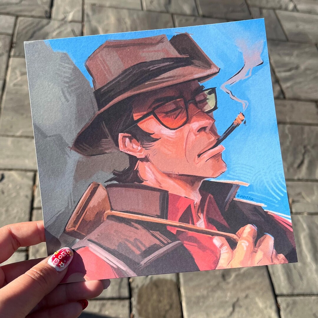 TF2 - Sniper's Smoke Break Print - Etsy