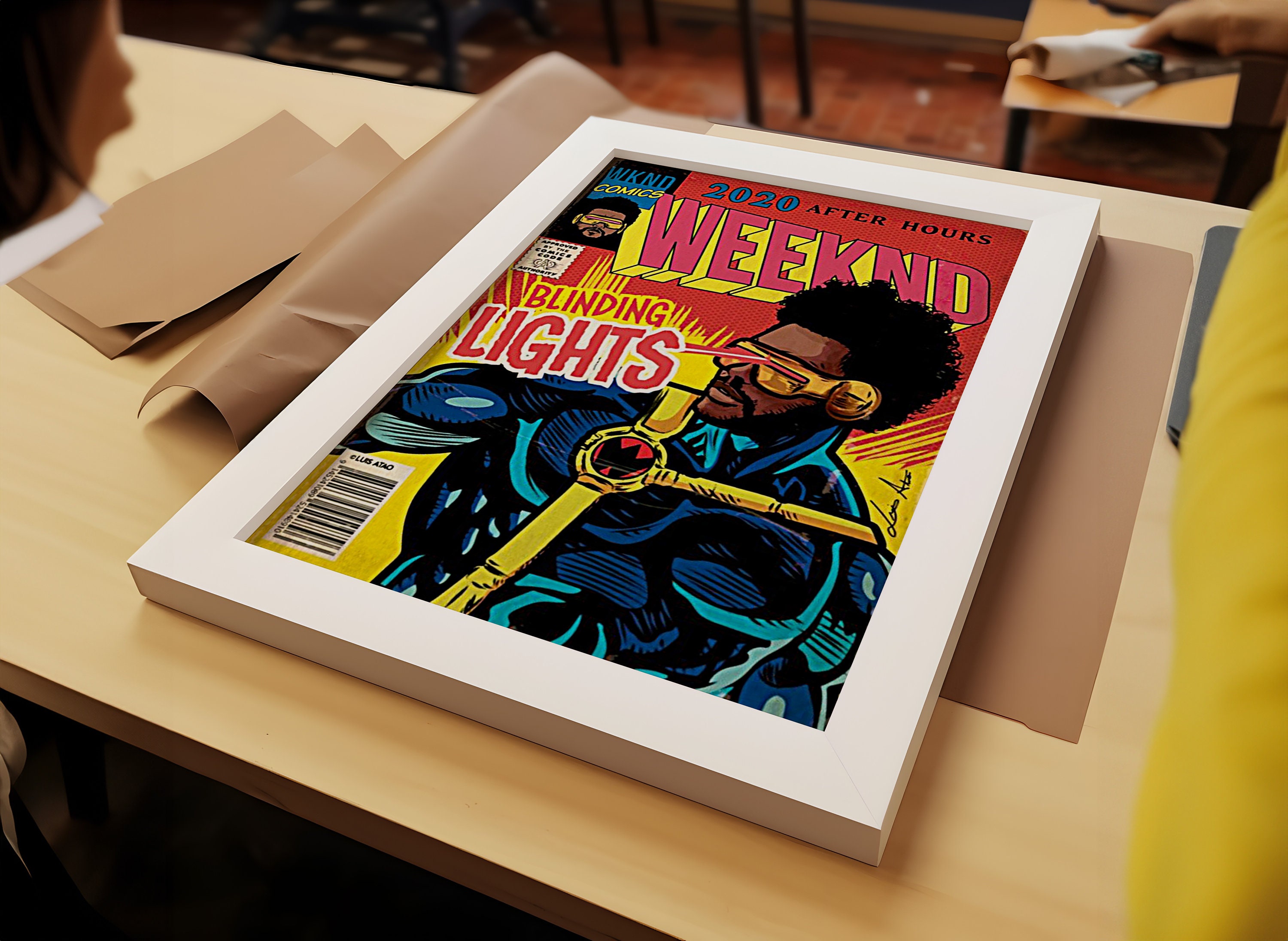 The Weeknd Music Poster Weeknd Comic Style Art Art Music Wall Art ...