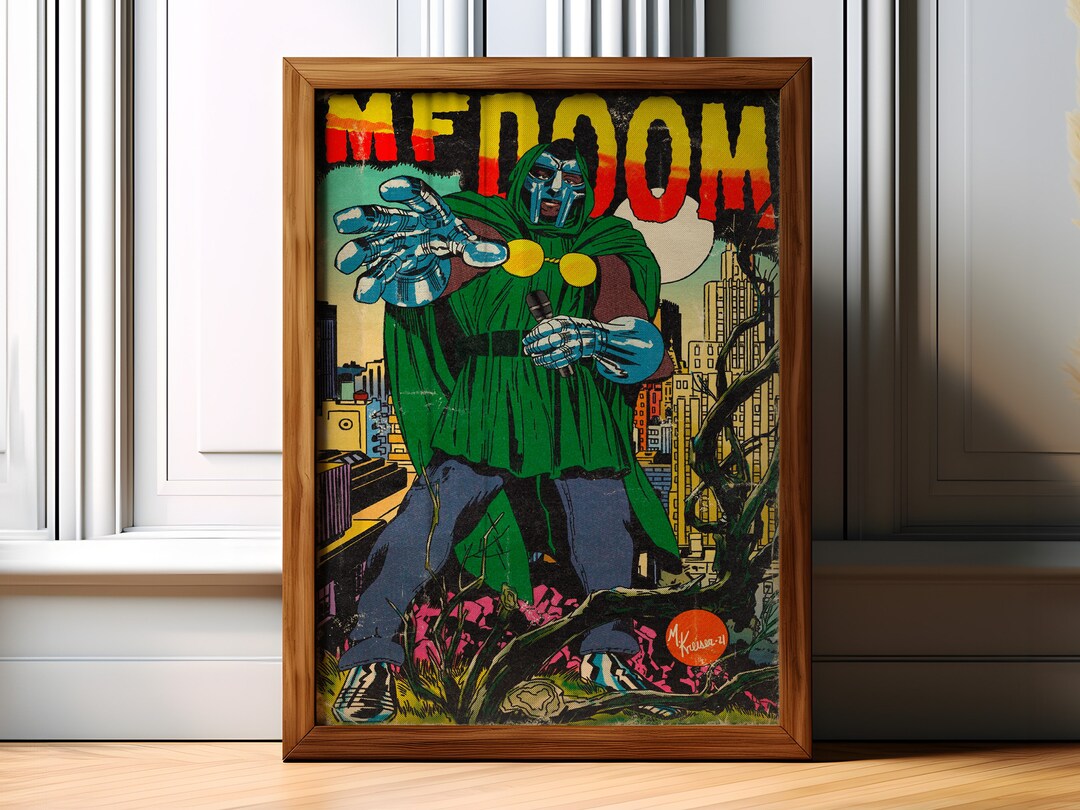 MF DOOM Music Poster Mf Doom Art Music Wall Art - Etsy