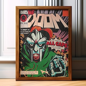 MF DOOM Music Poster Mf Doom Art Music Wall Art - Etsy