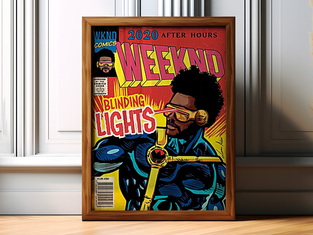 The Weeknd Music Poster Weeknd Comic Style Art Art Music Wall Art - Etsy