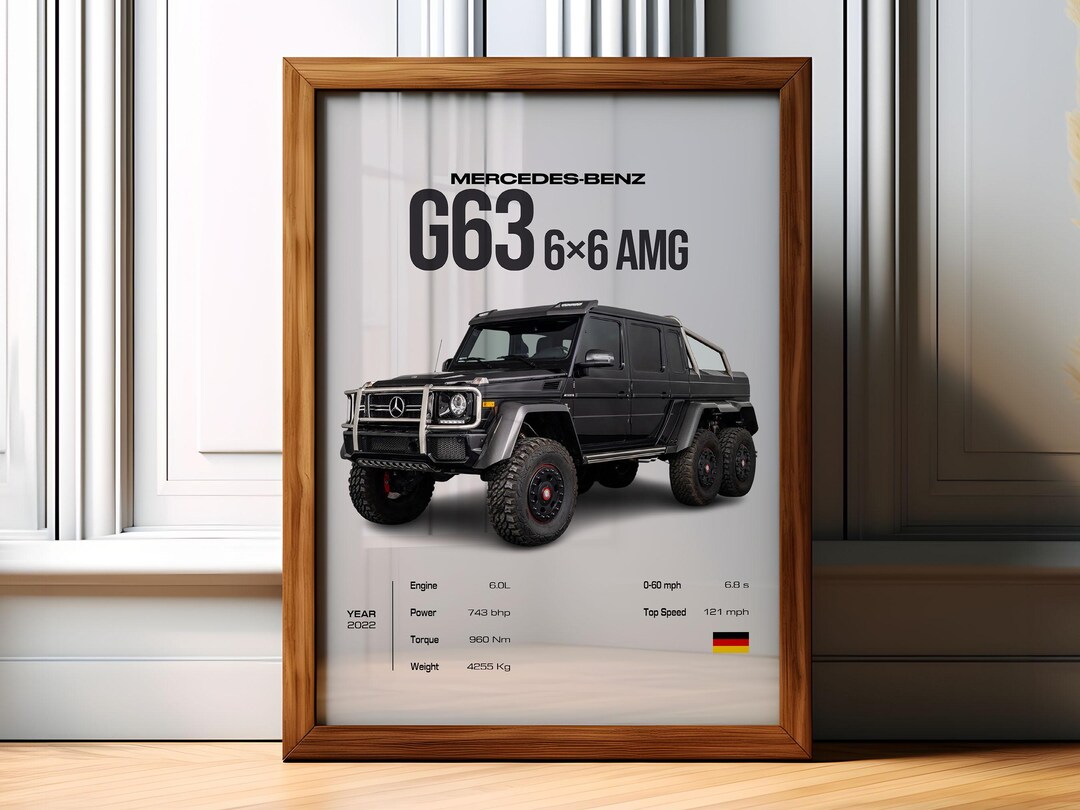 Mercedes-benz G63 6x6 AMG Poster Mercedes-benz G63 6x6 AMG Car Art Car ...