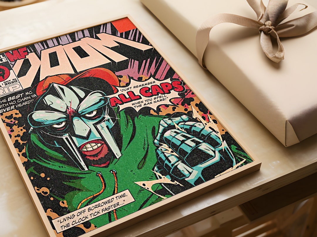 MF Doom Poster, MF Doom Madvillainy Album, MF Doom Gift, Mf Doom Print ...