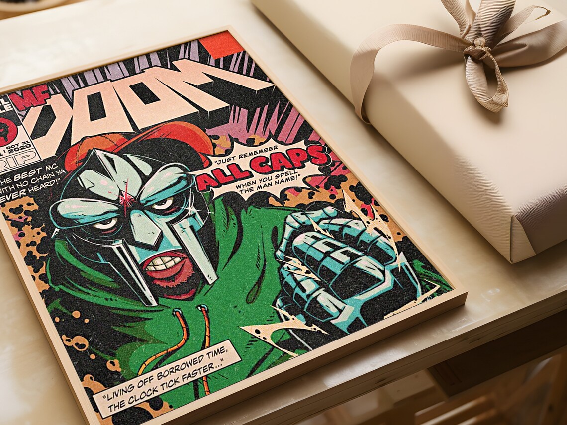 MF DOOM Music Poster Mf Doom Art Music Wall Art - Etsy