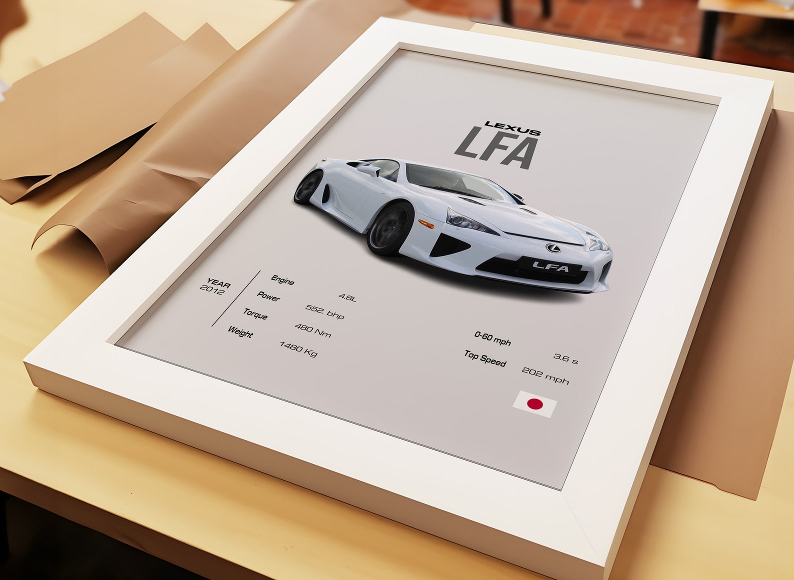 Lexus LFA Poster Lexus LFA Car Art Car Enthusiast Wall Art - Etsy