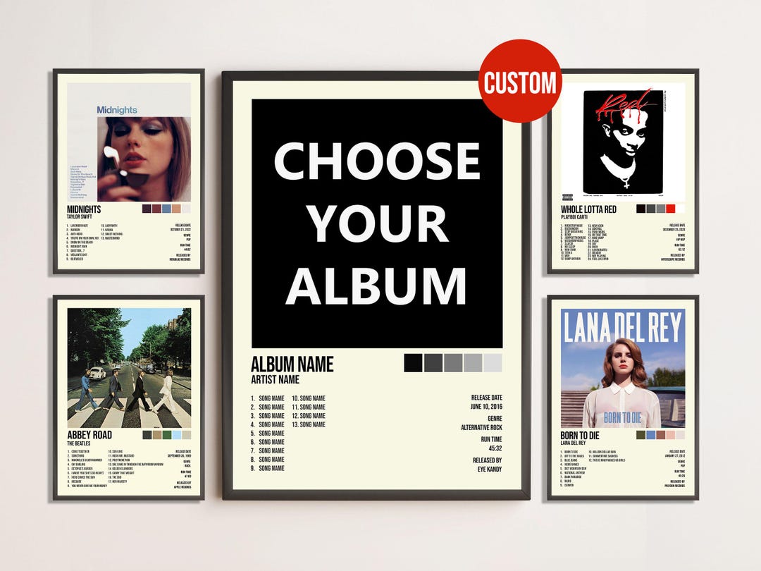 Custom Album Cover Print Album Poster Prints, Music Album Covers, Album ...