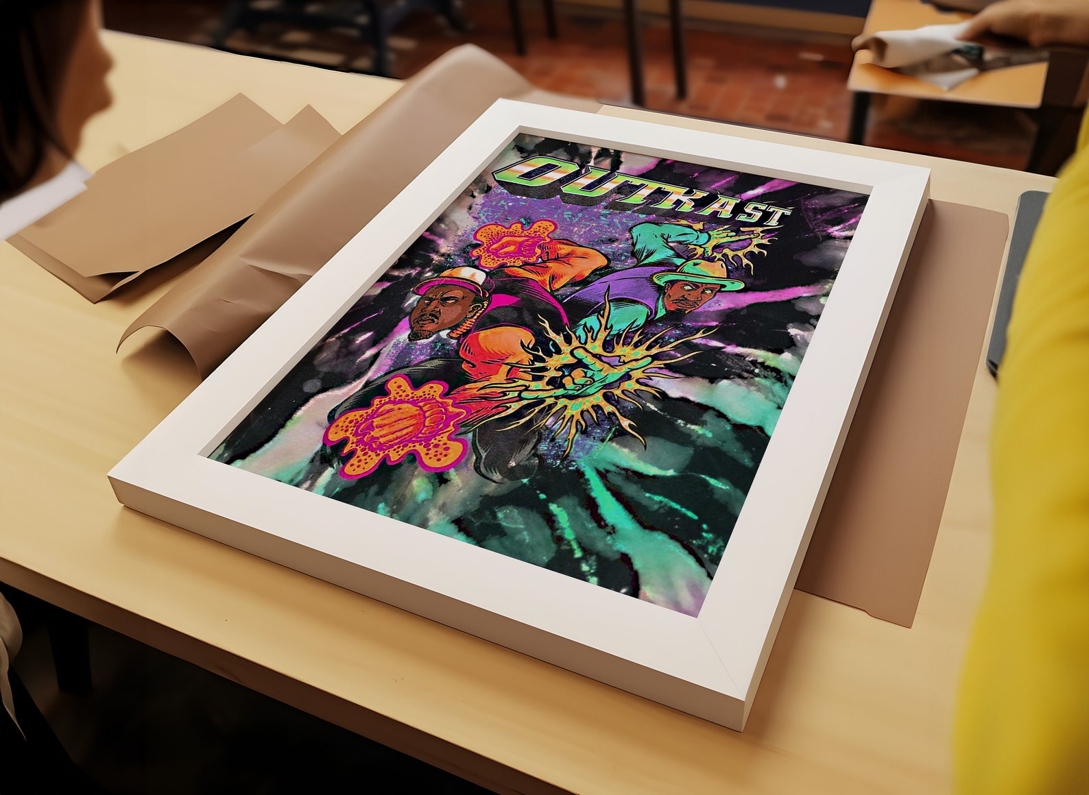 Outkast Comic Music Poster Outkast Comic Style Art Music Wall Art ...