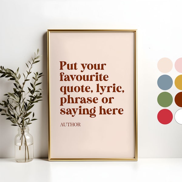 Quote Poster Print - Etsy
