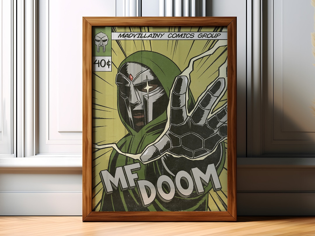 Affiche musicale MF DOOM Art Mf Doom Décoration murale musique - Etsy ...