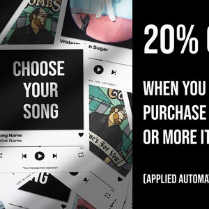 Choose Your Own Song Poster Custom Song Music Poster Album Cover ...