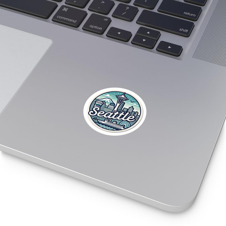 Seattle, Space Needle, Round Stickers, Indoor\outdoor - Etsy