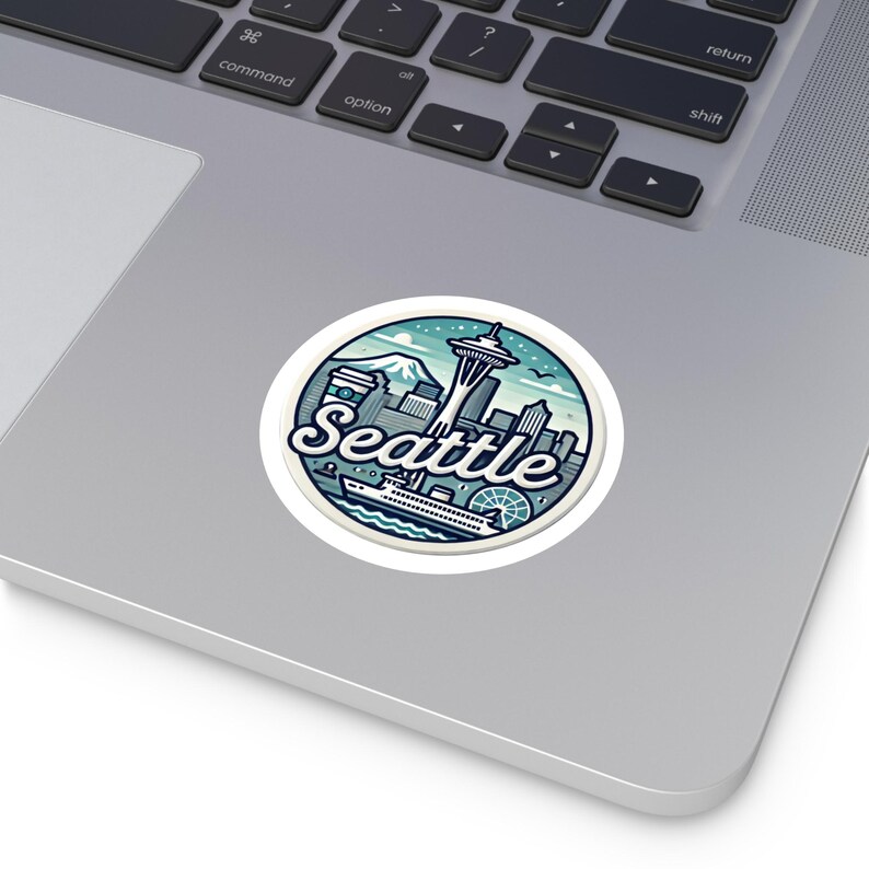 Seattle, Space Needle, Round Stickers, Indoor\outdoor - Etsy