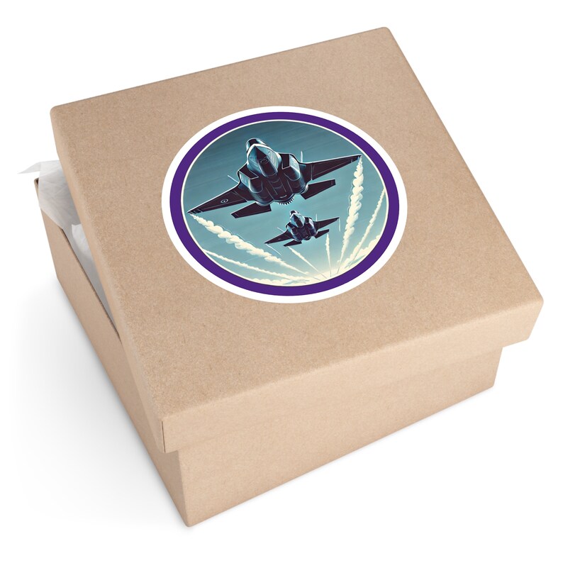 Two Lockheed Martin F-35s Lightning II, Round Stickers, Indoor\outdoor ...
