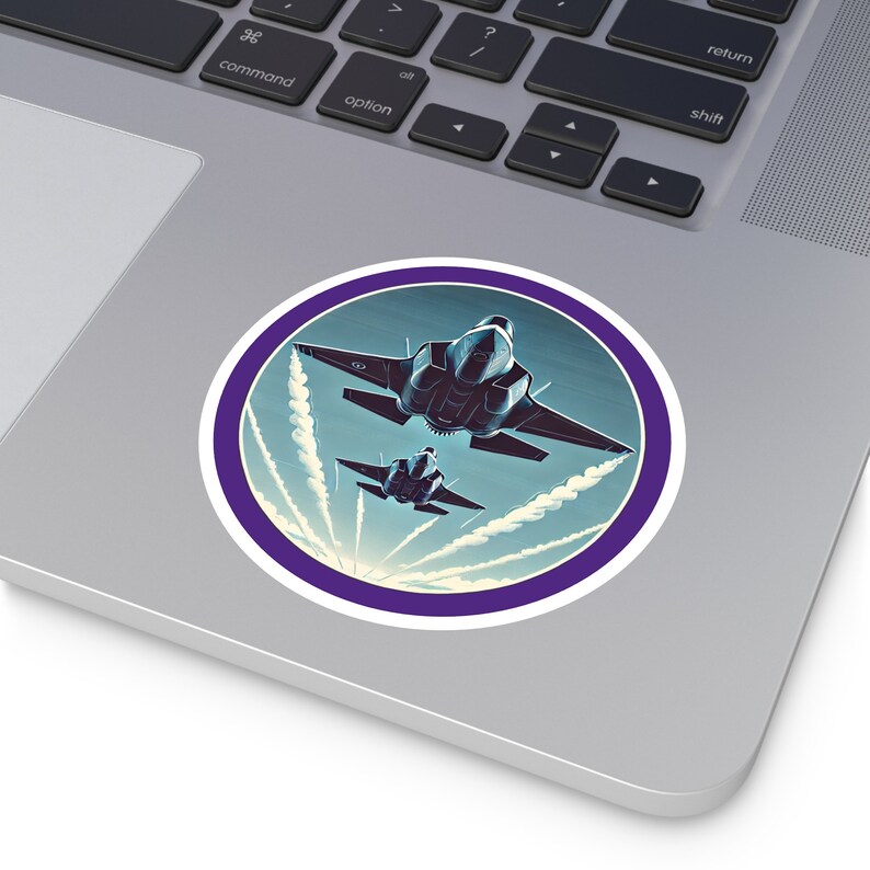 Two Lockheed Martin F-35s Lightning II, Round Stickers, Indoor\outdoor ...