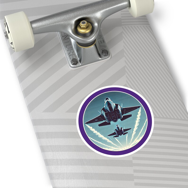 Two Lockheed Martin F-35s Lightning II, Round Stickers, Indoor\outdoor ...