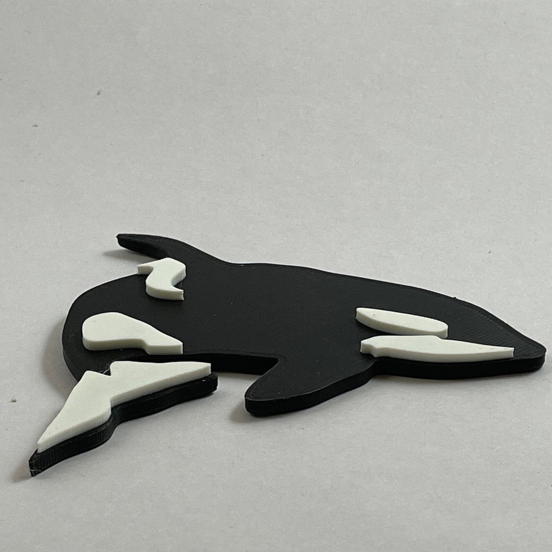 Four 3D Printed Orca, Also Called Killer Whale Fridge Magnets, Powerful ...