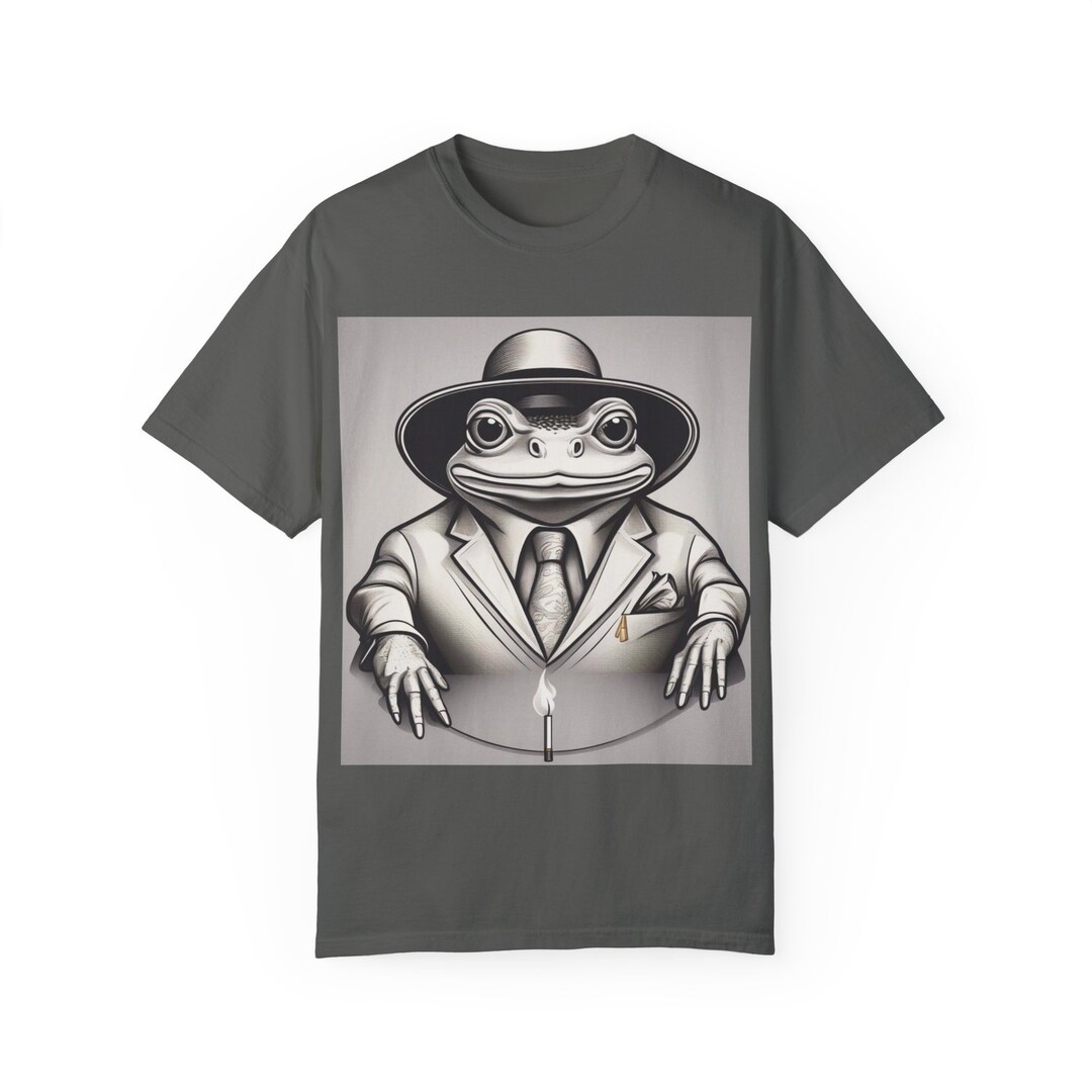 Frog in Grey AI Generated Unisex Garment-dyed T-shirt - Etsy