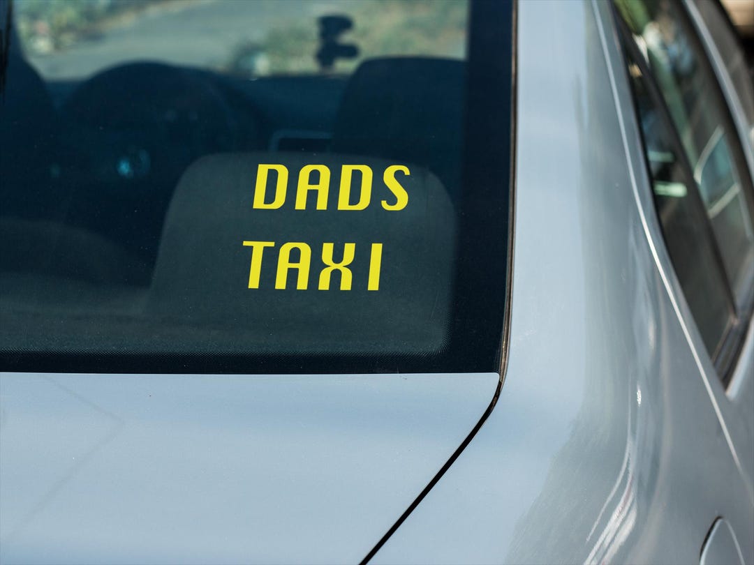 Dads Taxi Funny Car Decal Sticker, Fun Decal for Dad, Car Decal,sticker ...