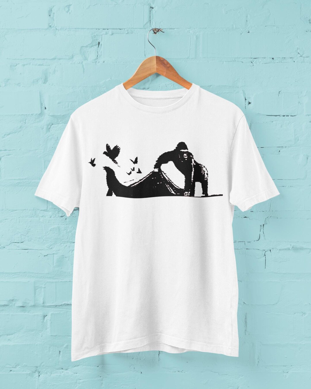 Banksy Statement T-shirt , Birthday Gift, Statement Shirt, Animal Lover ...