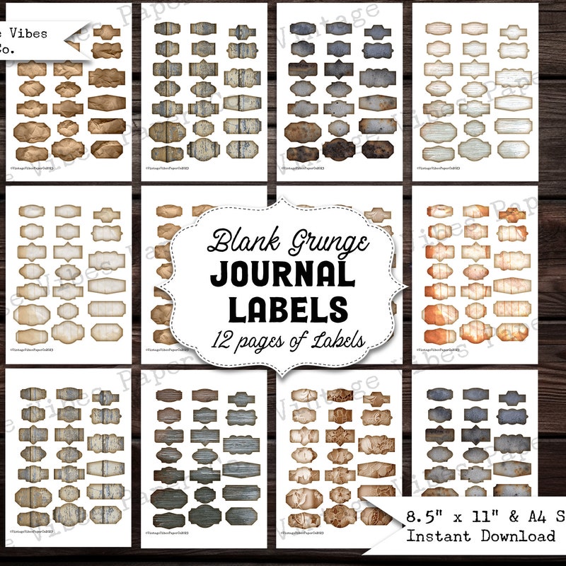 Scalloped Labels - Etsy