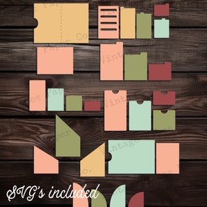 Junk Journal Printable Journal Stacked Pockets Templates, Print on Your ...