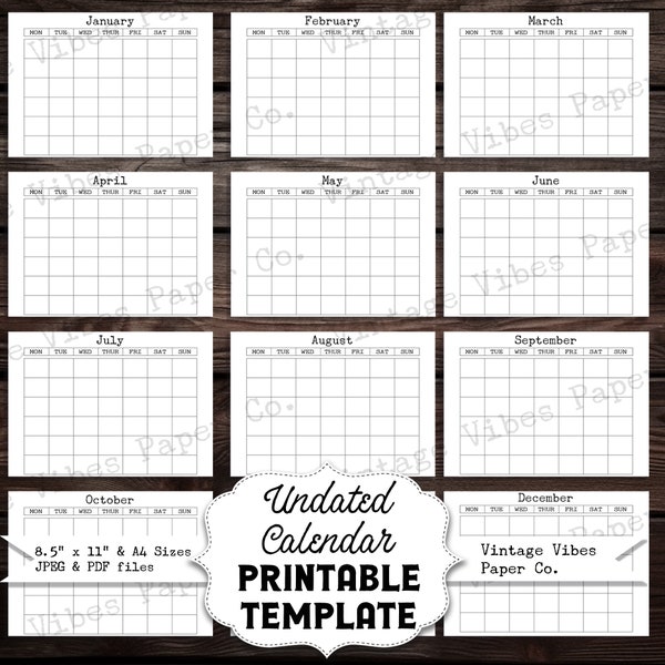 Calendar - Etsy