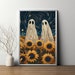 Sunflower Ghosts Canvas-poster, Home Decor, Dark Academia, Haunting ...
