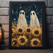 Sunflower Ghosts Canvas-poster, Home Decor, Dark Academia, Haunting ...