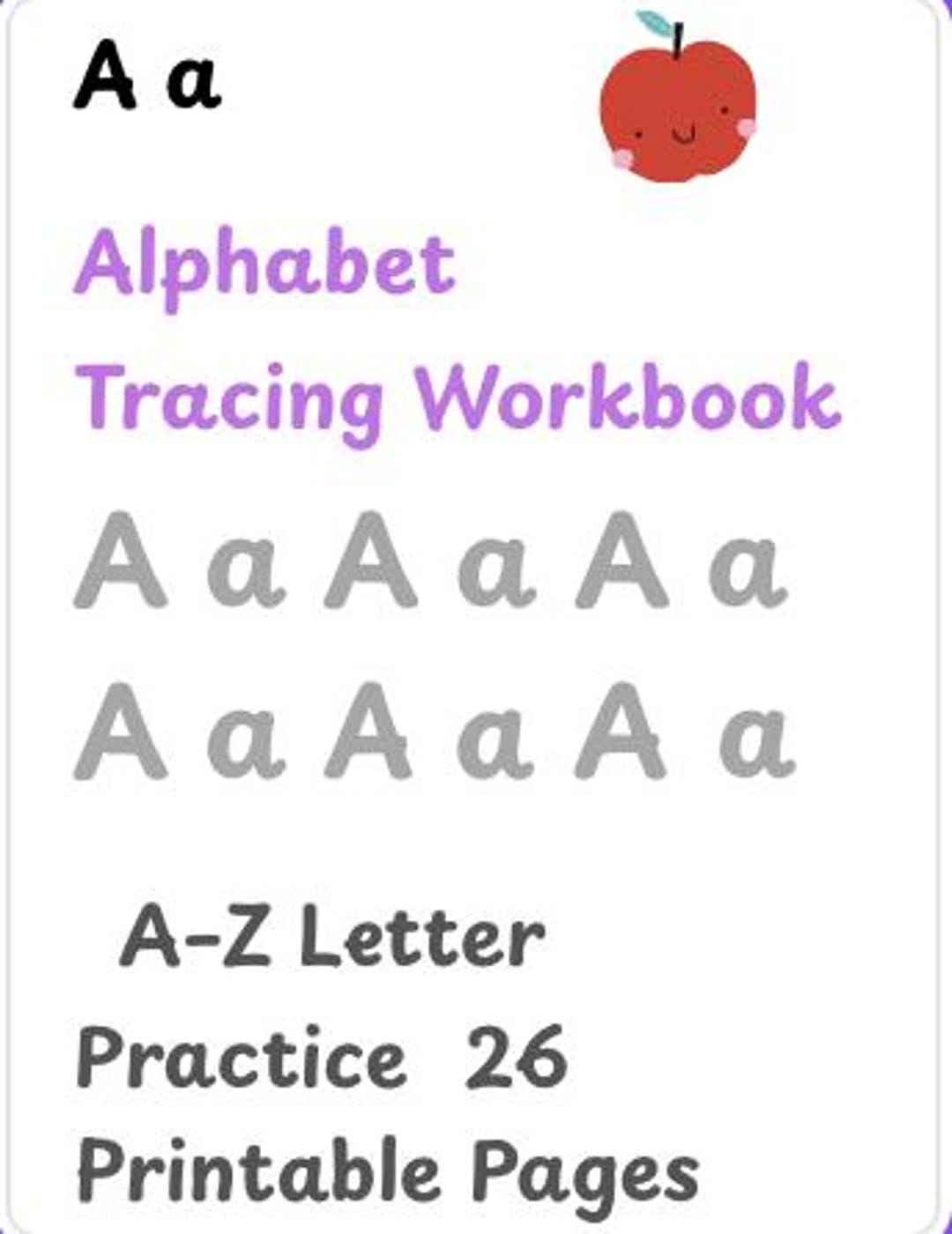 Practice Writing A–Z | Alphabet Tracing Workbook for Kids | Printable ...