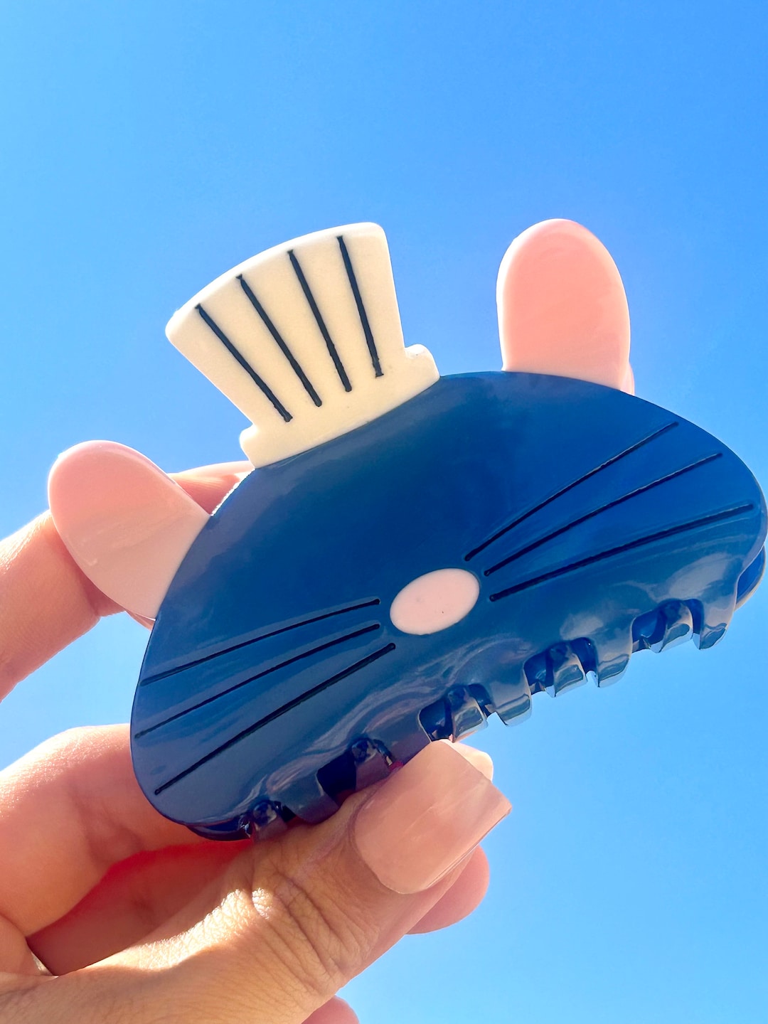 Remi the Chef Hair Clip, Rat Hair Claw Clip, Little Chef Claw Clip ...