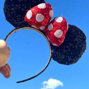 Classic Mouse Ears, Mickey Minnie Ears Headband, Disneyland Ear ...