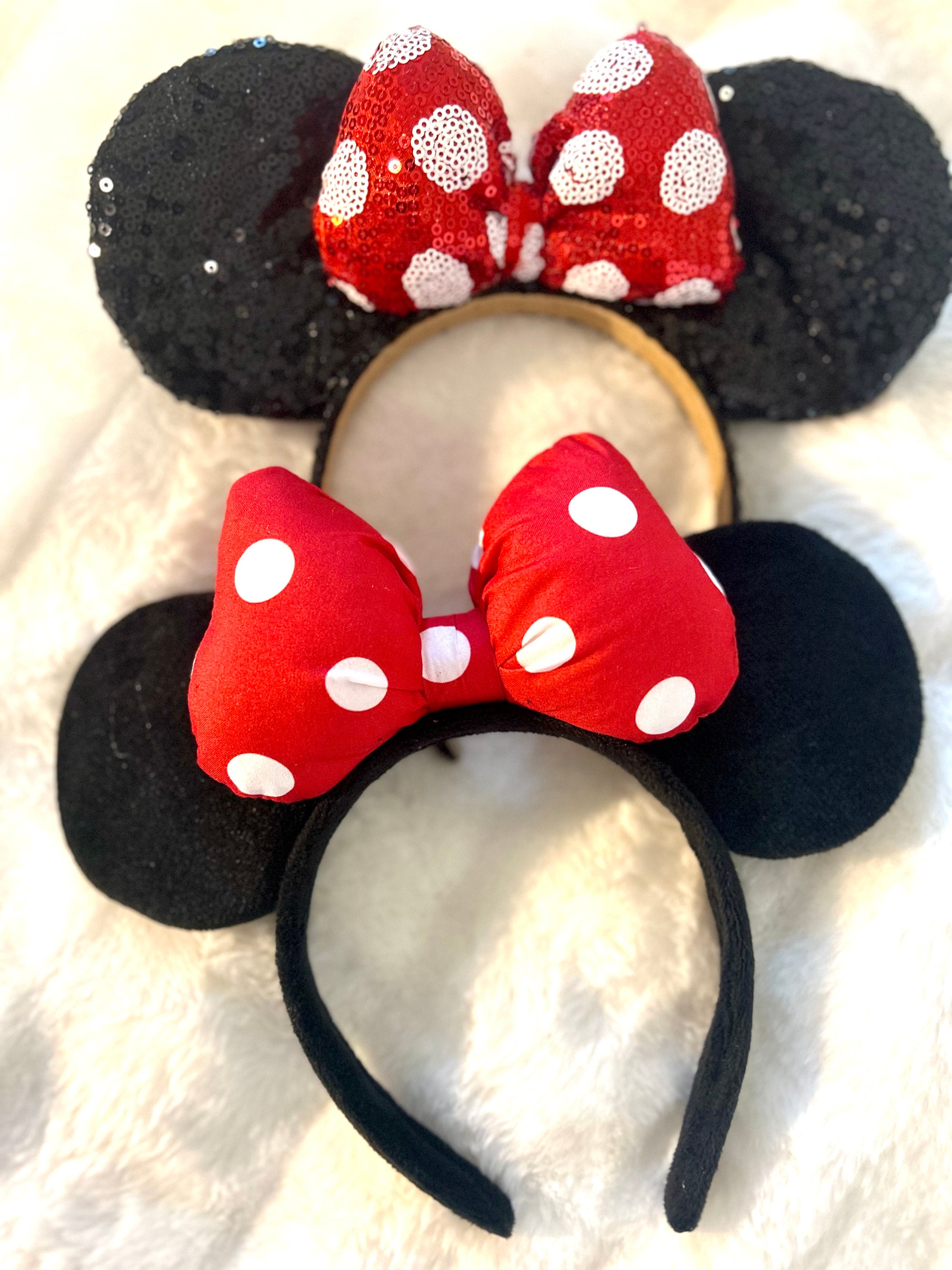 Classic Mouse Ears, Mickey Minnie Ears Headband, Disneyland Ear ...