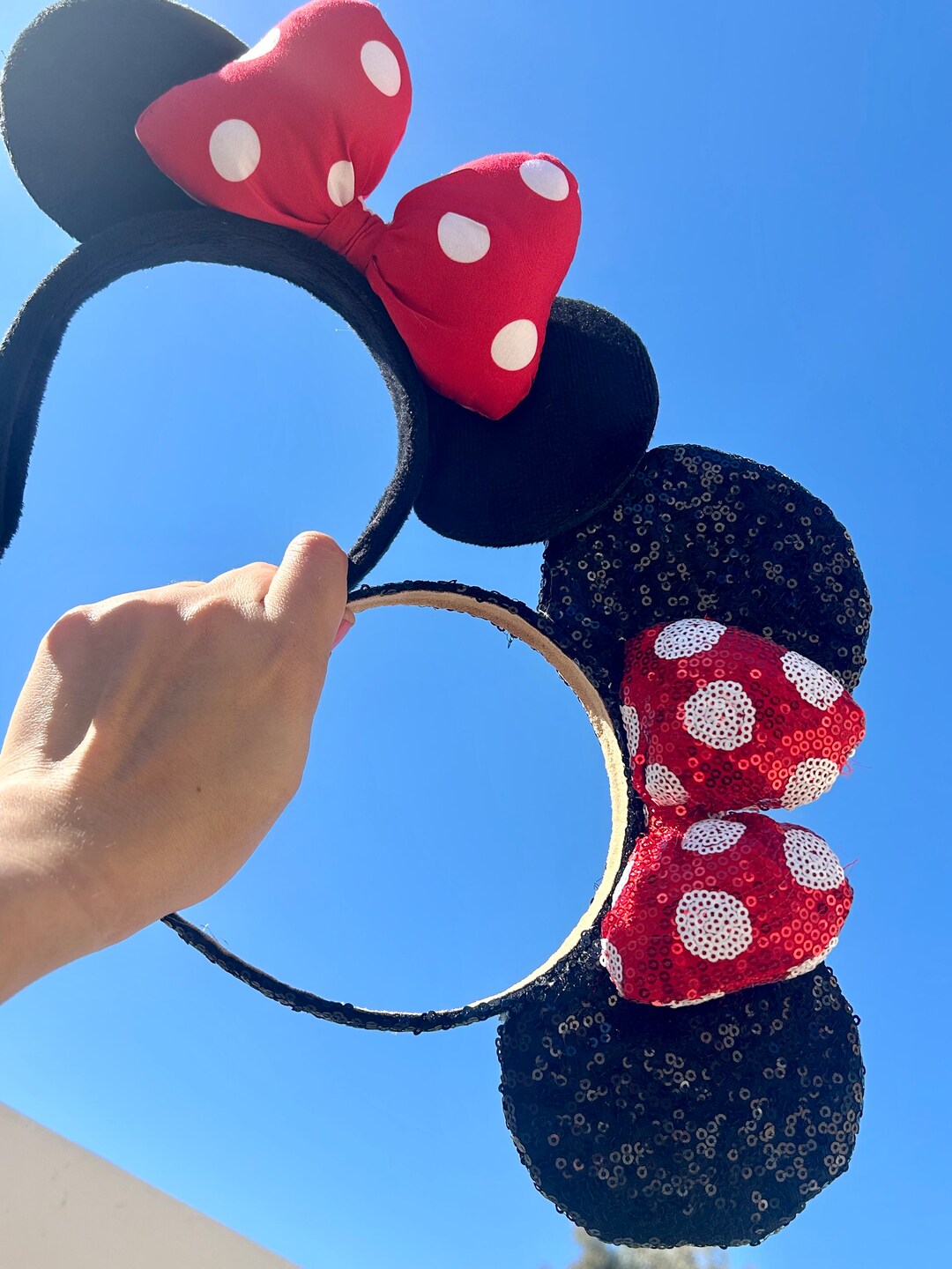 Classic Mouse Ears, Mickey Minnie Ears Headband, Disneyland Ear ...