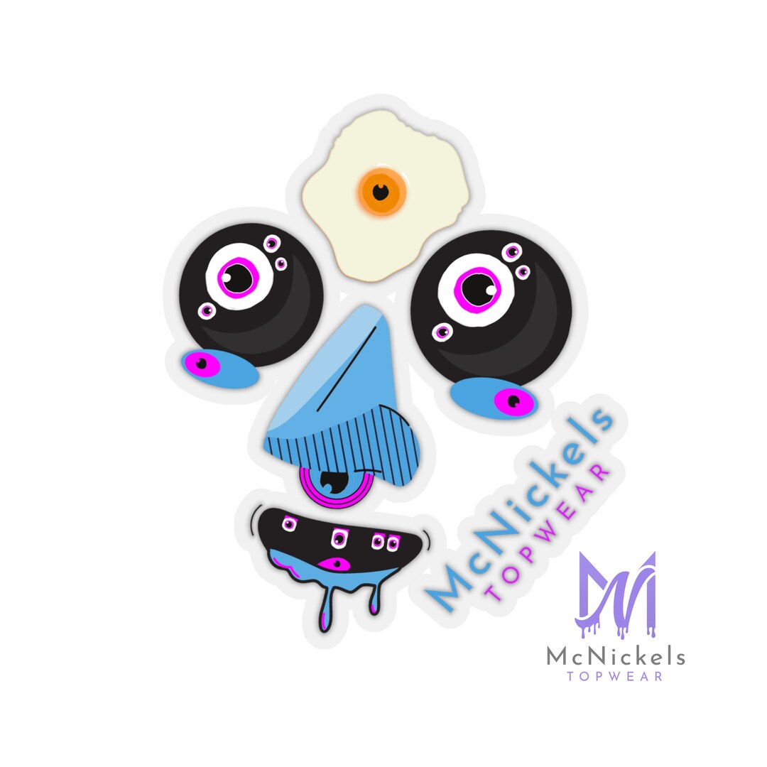 Colorful Smiley Face Sticker for Laptop Third Eye Sticker for ...