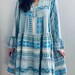 Aztec Summer Embroidered Cotton Tiered Midi Dress. Lightweight Bohemian ...