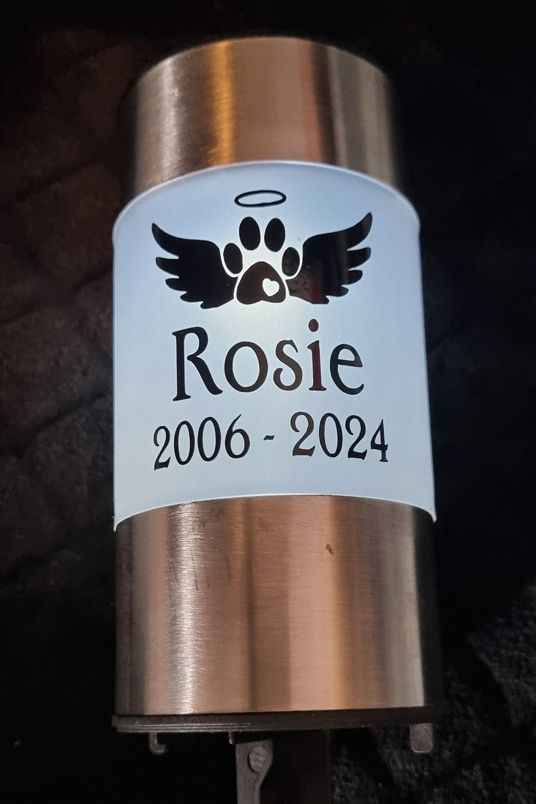 Personalised Pet Memorial / Customised Pet Memorial /solar LED Garden ...