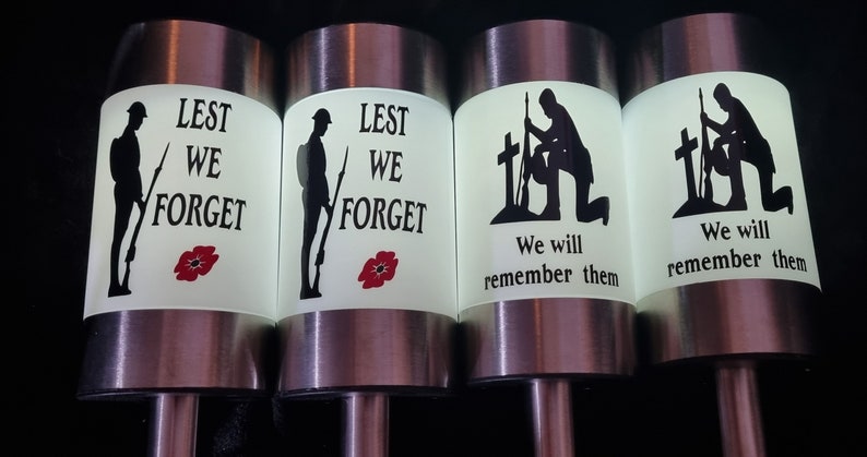 Anzac Day Rememberance Memorial Solar LED Garden Light - Etsy Australia