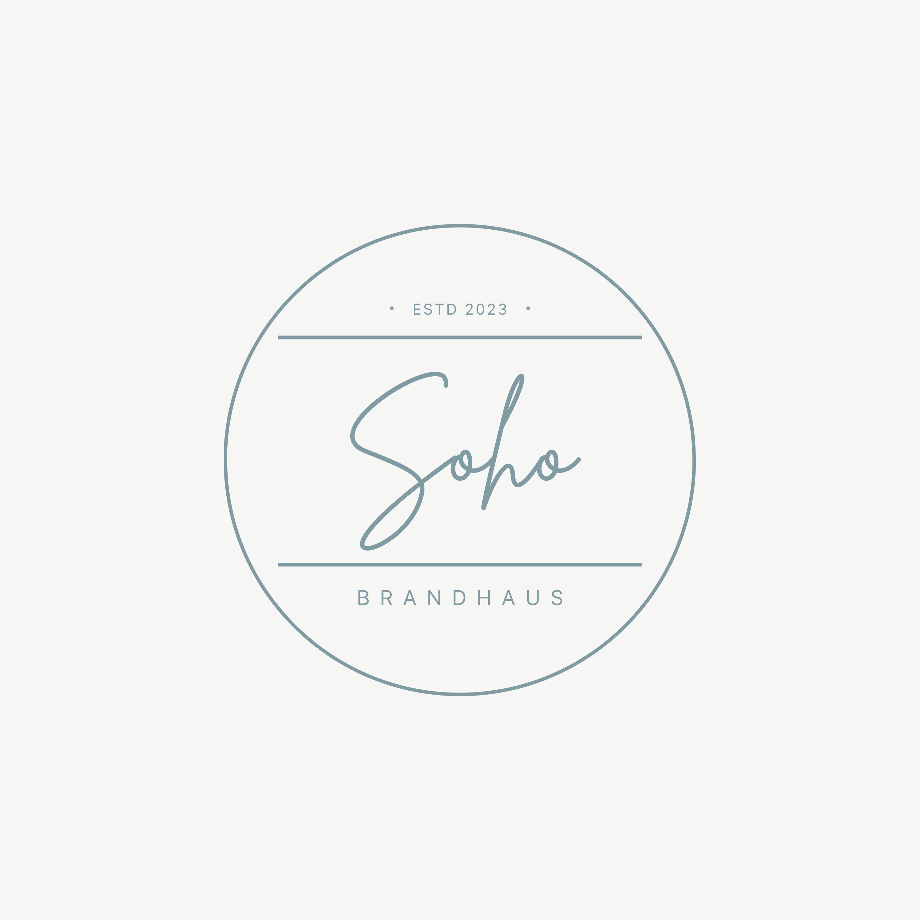 Circle Script Logo Branding Bundle | Personalized, Modern, Minimalistic ...