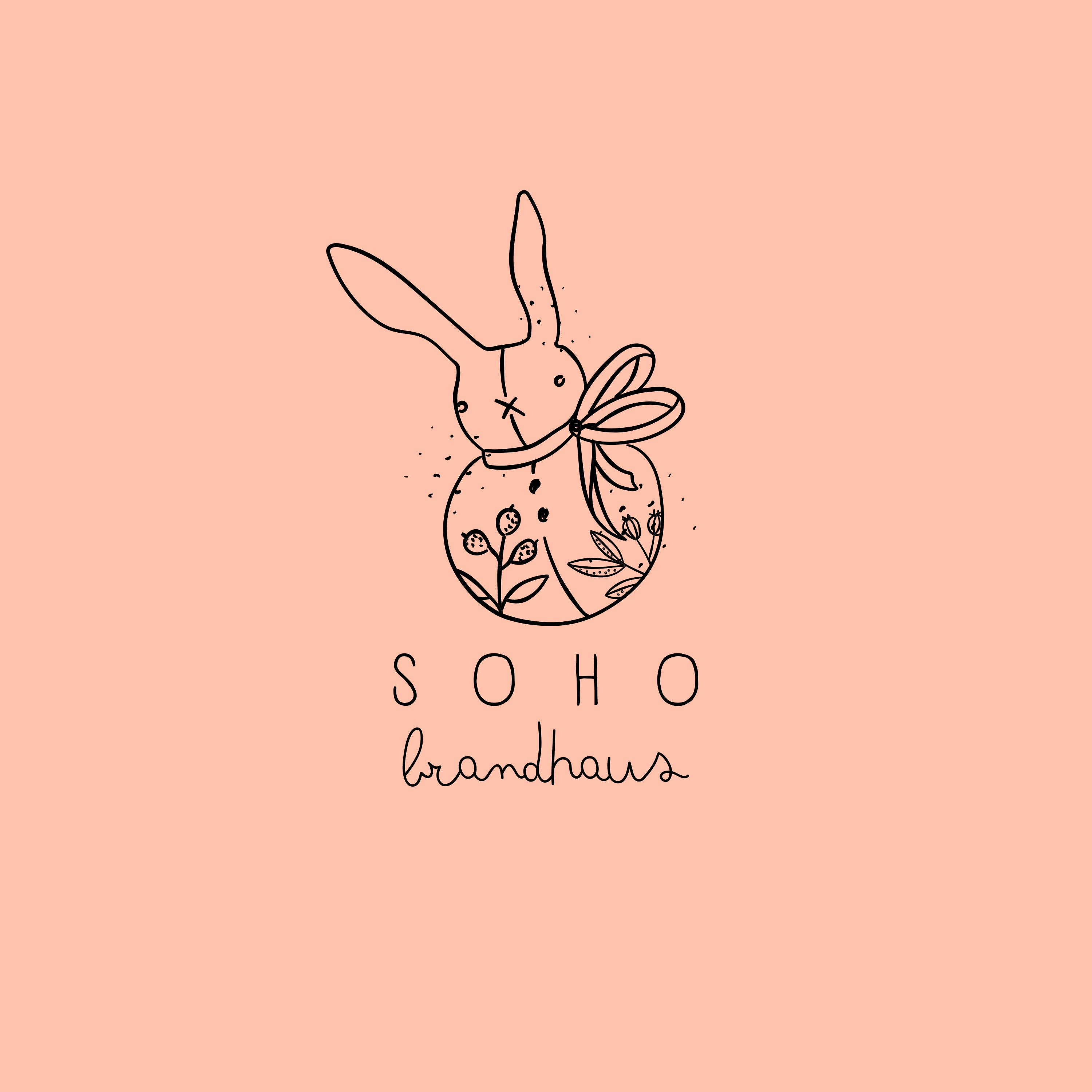 Bunny Toy Logo Branding Bundle | Personalized, Modern, Trendy, Boho ...
