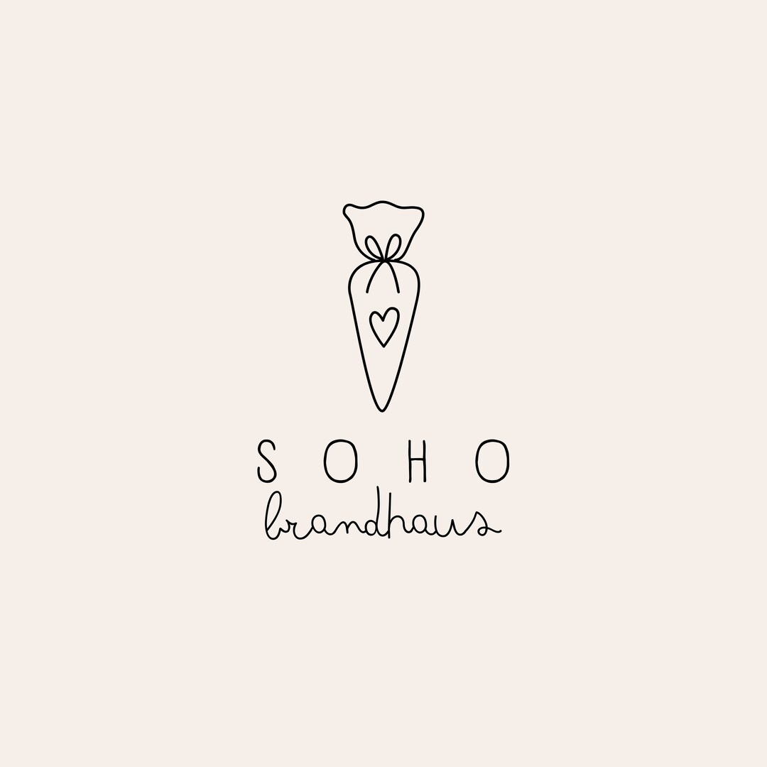 Piping Bag Logo Branding Bundle | Personalized, Modern, Boho, Chic ...