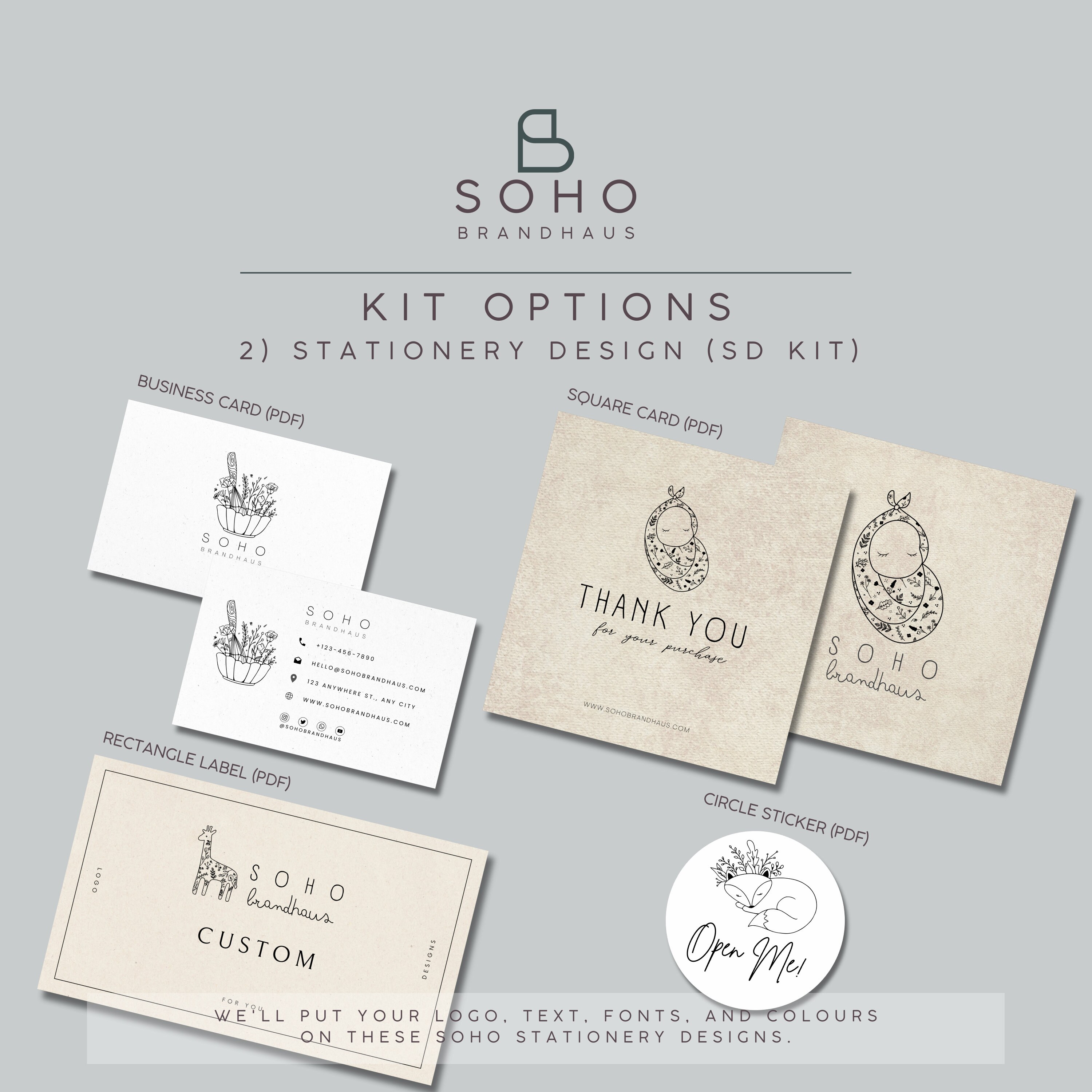 Pizza Box Logo Personalized, Modern, Minimalistic, Boho, Pizzeria ...