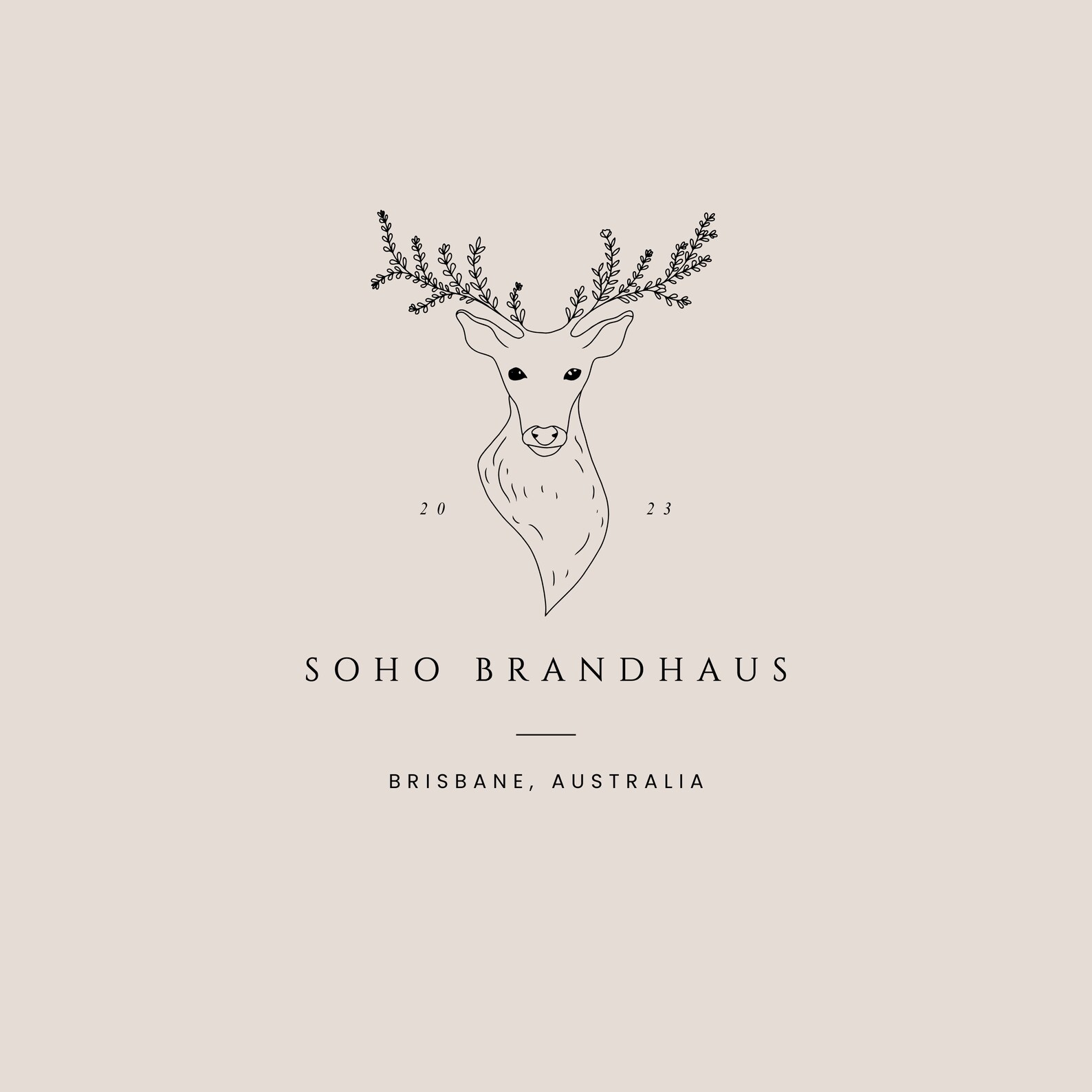 Floral Buck Logo Branding Bundle | Premade, Boho, Minimalist, Modern ...