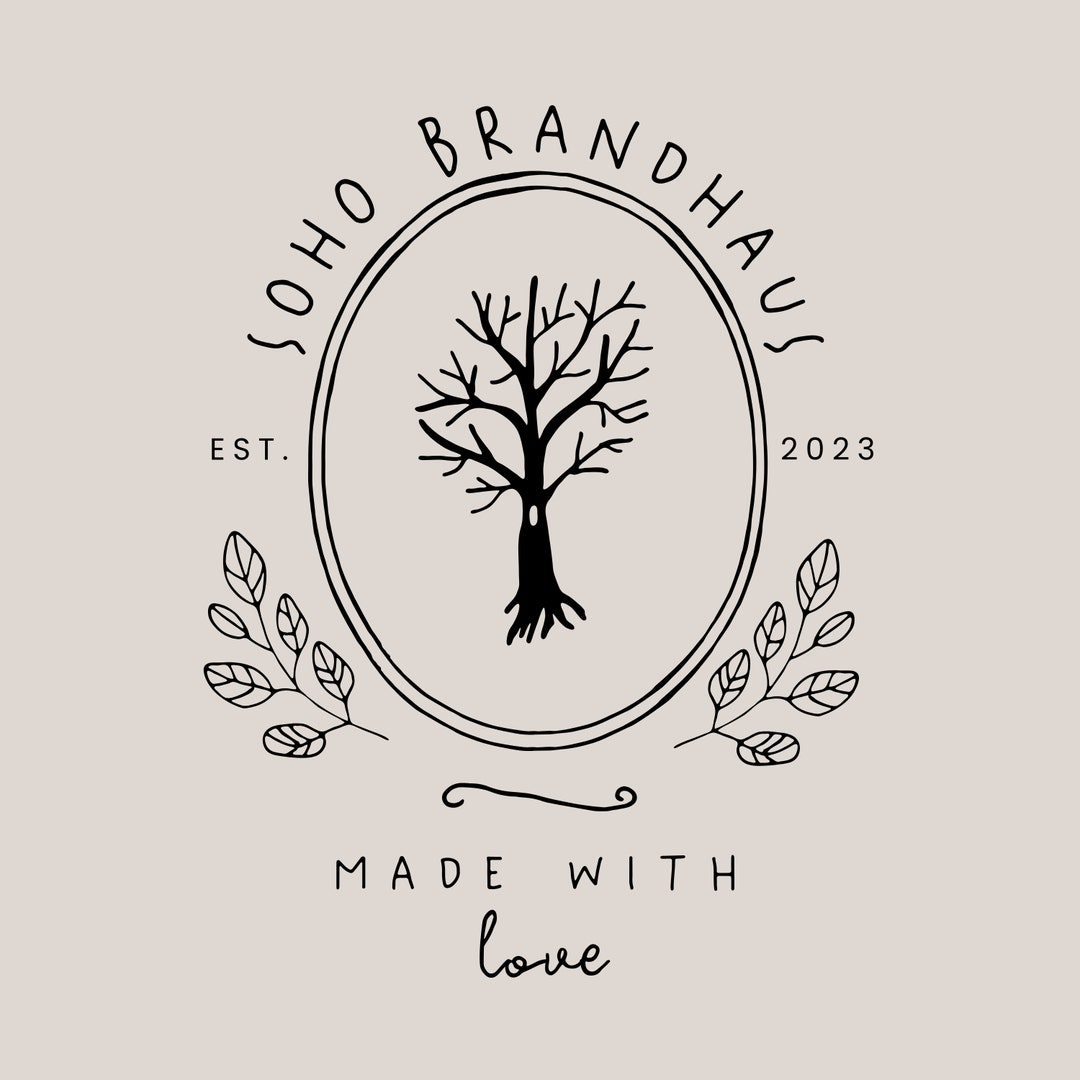 Tree Logo Branding Bundle | Premade Logo Boho Logo Hand Drawn Logo ...