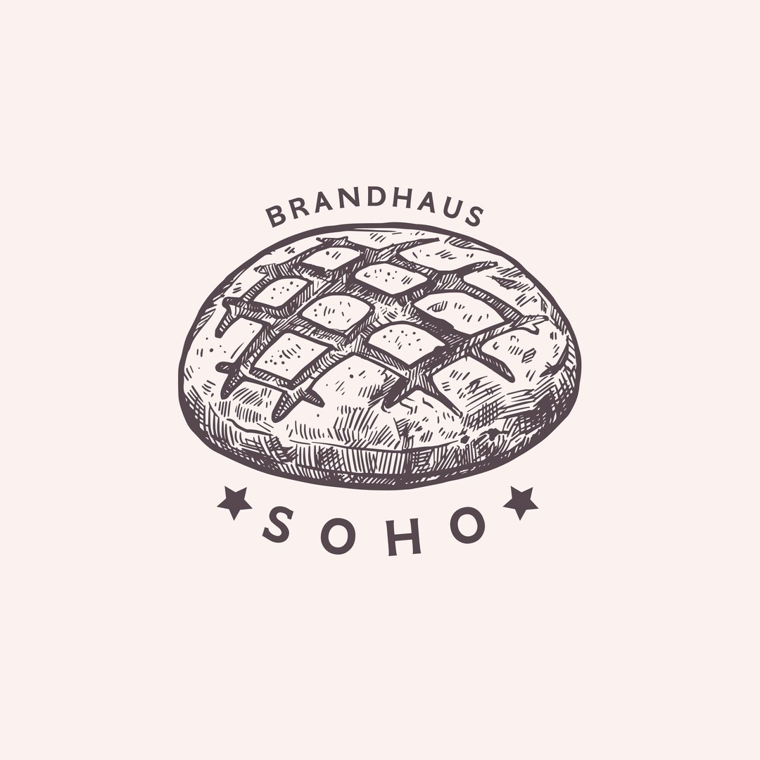 Bread Logo Personalized, Modern, Minimalistic, Trendy, Boho, Chic ...