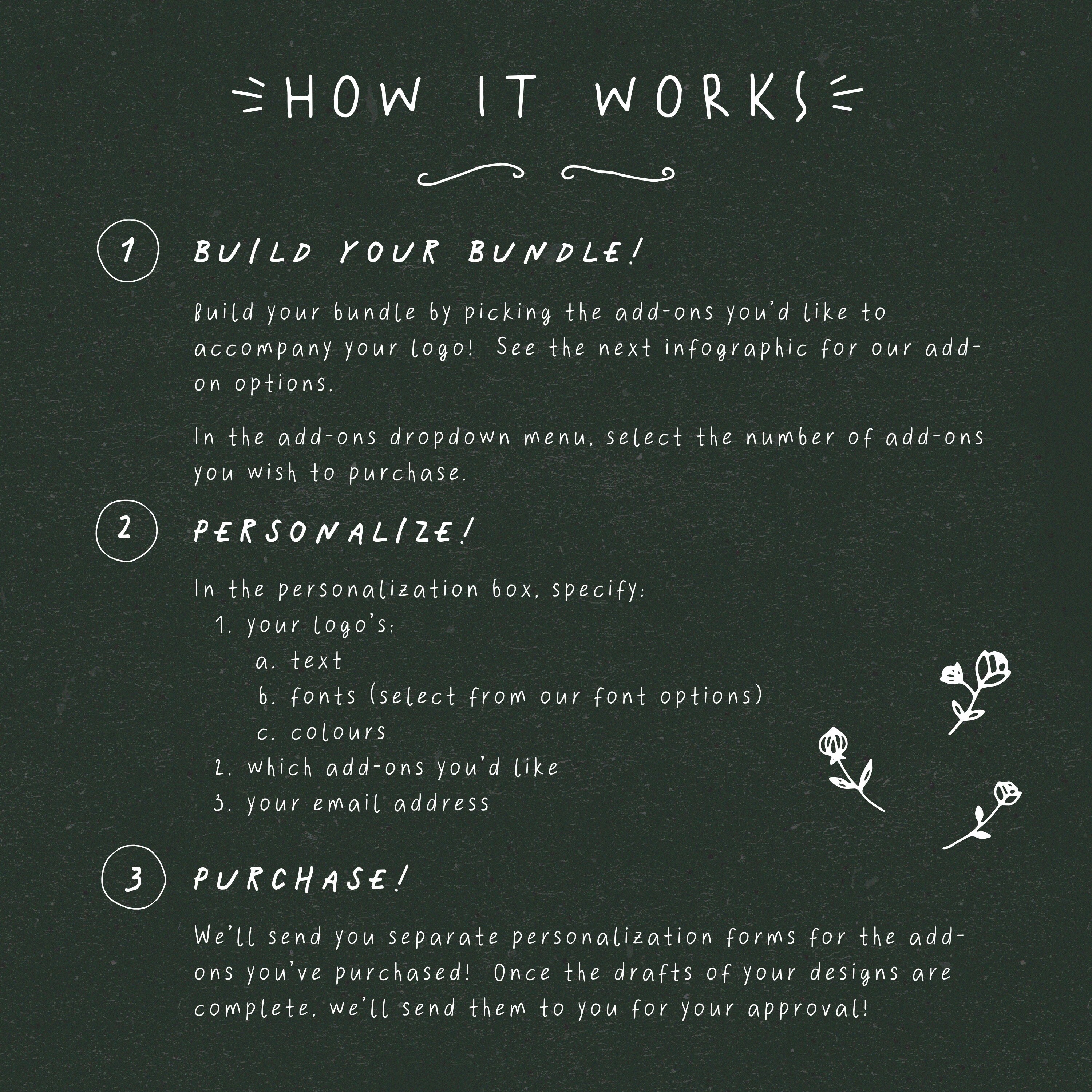 Piping Bag Logo Branding Bundle Personalized, Modern, Boho, Chic ...