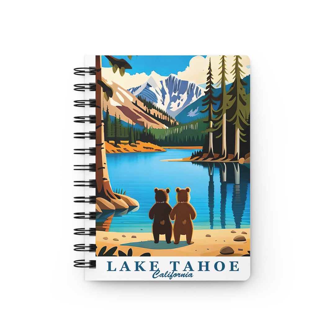 Lake Tahoe Notebook, Lake Tahoe Gifts, Lake Tahoe Spiral Notebook 5x7 ...