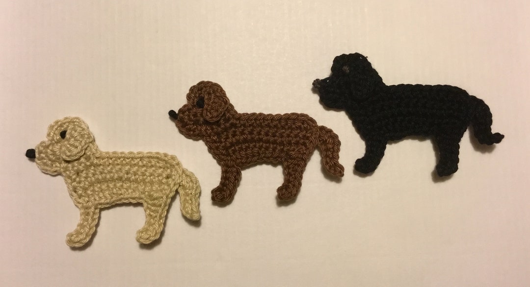 Aplique de crochet para perro, colores a elegir, hecho a mano - Etsy España