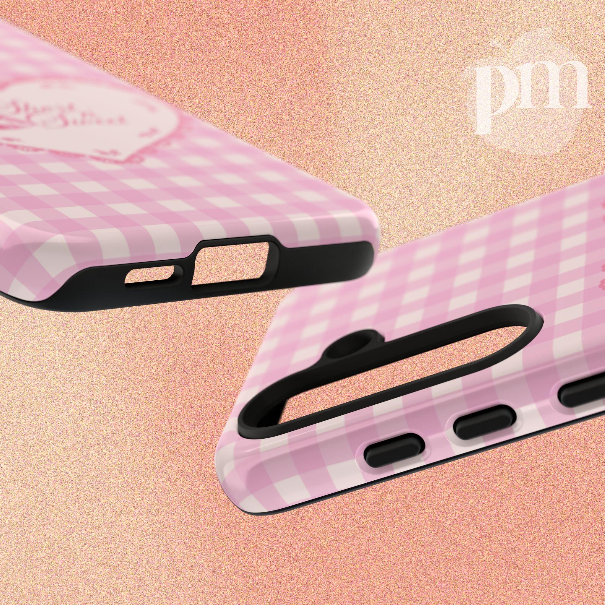 Short N' Sweet Phone Case, Pink Gingham Design - Etsy
