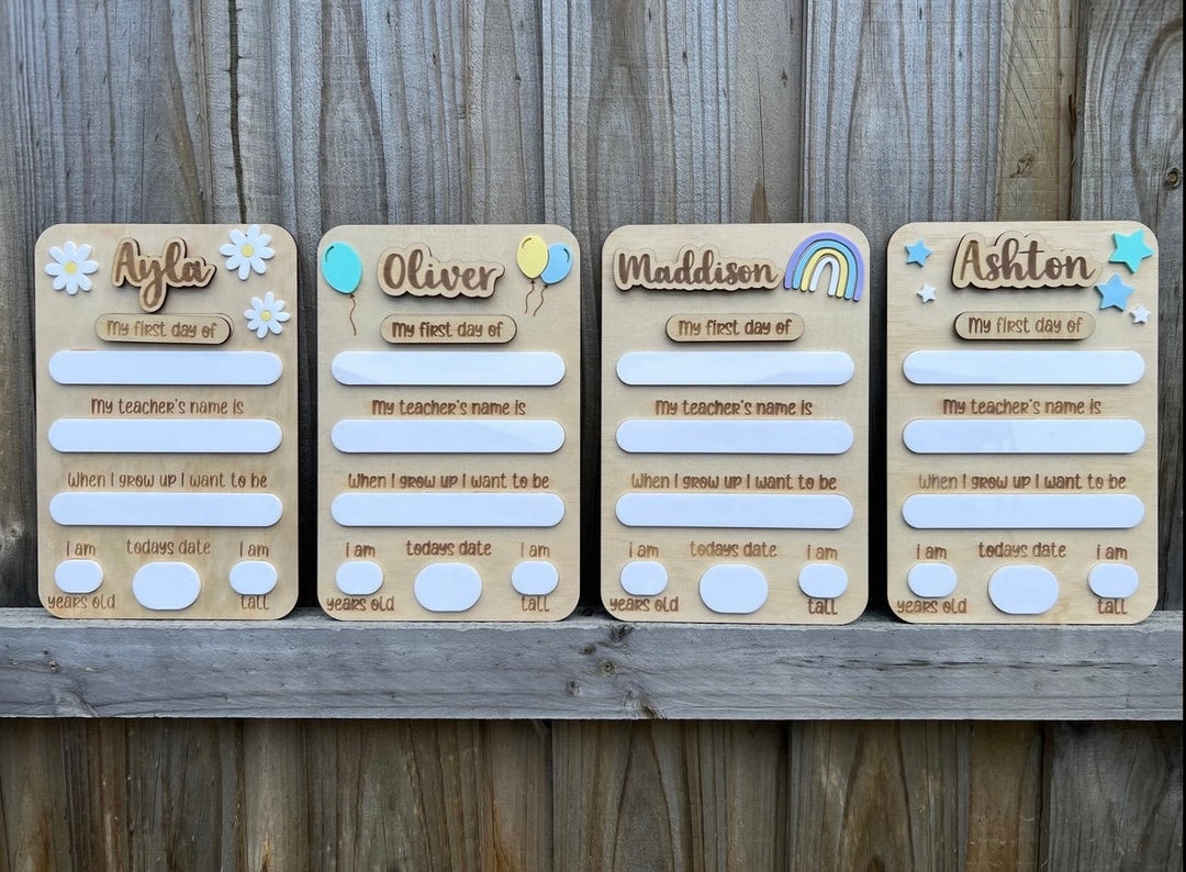 Interchangeable First Day/last Day Board - Etsy Australia